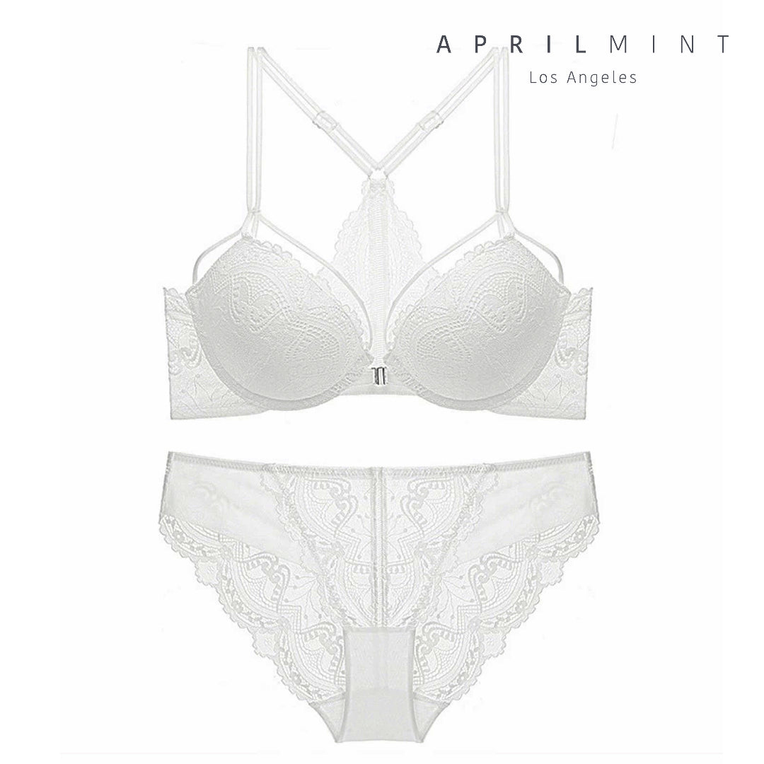 Garvin 細緻宮廷花紋蕾絲鏤空性感內褲 – APRIL MINT